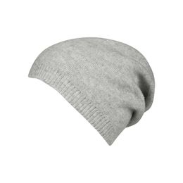 Capelli New York Damen Beanie mit feinem Rippenstrick grau
