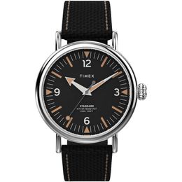 Timex Herren Quarzuhr &raquo;WATERBURY STANDARD&laquo; Armbanduhr, Herrenuhr, Leuchtzeiger, Mineralglas, analog schwarz