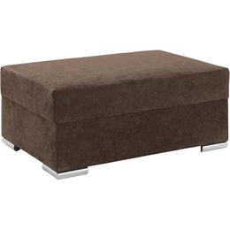 Collection AB Hocker &raquo;John&laquo; Frei im Raum stellbar, wahlweise mit Federkern braun Luxus-Microfaser 2 (100% Polyester);Microfaser PRIMABELLE (100% 