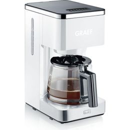 Graef Filterkaffeemaschine &raquo;FK 401&laquo; 1,25 l Kaffeekanne Papierfilter 1x4 mit Glaskanne, wei&szlig; wei&szlig; Filterkaffeemaschine