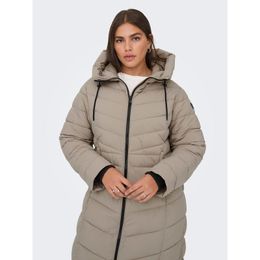 Only Carmakoma Damen Only CARMAKOMA Steppmantel &raquo;CARJULIET LIFE QUILT COAT OTW&laquo; silber S