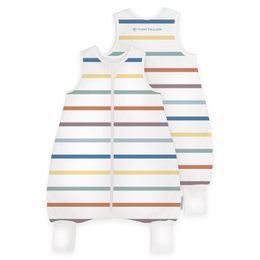 Tom Tailor HOME Babyschlafsack &raquo;TT Baby-Schlafoverall Streifen in den Gr&ouml;&szlig;en 70 & 90cm&laquo; Bezug: 100% Baumwolle. F&uuml;llung: 100% Polyester