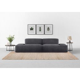 Trendmanufaktur Big-Sofa &raquo;Braga, toller Sitzkomfort, Designsofa&laquo; in moderner Optik, mit hochwertigem Kaltschaum grau 100% Polyester