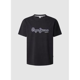 Pepe Jeans Herren T-Shirt &raquo;DORIAN TEE&laquo; mit Markenschriftzug vorne schwarz M
