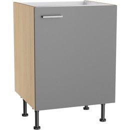 KOCHSTATION Sp&uuml;lenschrank &raquo;KS-Lucy&laquo; Breite 60 cm, mit 1 T&uuml;r, h&ouml;henverstellbare F&uuml;&szlig;e, Soft-Close