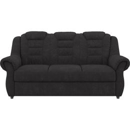 Home Affaire 3-Sitzer &raquo;Boston&laquo; Sofa mit hoher R&uuml;ckenlehne schwarz 100% Polyester