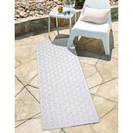 Carpet City Teppich &raquo;In-& Outdoorteppich Santorini 446, 3D-Effekt, Geo-Muster&laquo; rechteckig 5 mm H&ouml;he Wetterfest & UV-best&auml;ndig f&uuml;r Terrasse, Balkon, K&uuml;che, Flur 