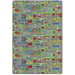PRIMAflor-Ideen in Textil Kinderteppich &raquo;Spielteppich STREETS, Made in Belgium&laquo; rechteckig 5 mm H&ouml;he Stra&szlig;en-Teppich, Stra&szlig;enbreite ca. 9 cm, 