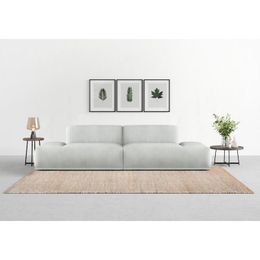 Trendmanufaktur Big-Sofa &raquo;Braga, toller Sitzkomfort, Designsofa&laquo; in moderner Optik, mit hochwertigem Kaltschaum silber 100% Polyester