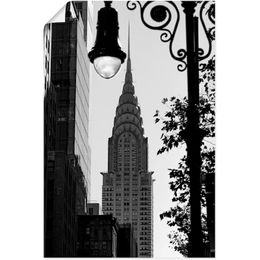 Artland Wandbild &raquo;New York Chrysler Building&laquo; New York 1 Stk. tlg. als Alubild, Poster in verschied. Gr&ouml;&szlig;en schwarz