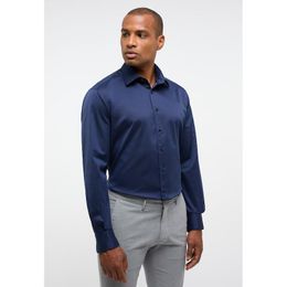 Eterna Herren Langarmhemd &raquo;COMFORT FIT&laquo; EASY IRON (b&uuml;gelleicht) blau 43, Normalgr&ouml;&szlig;en