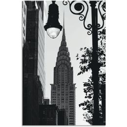 Artland Wandbild &raquo;New York Chrysler Building&laquo; New York 1 Stk. tlg. als Alubild, Poster in verschied. Gr&ouml;&szlig;en schwarz
