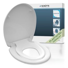 Sch&uuml;tte WC-Sitz &raquo;FAMILY WHITE&laquo; Duroplast, Absenkautomatik, Schnellverschluss, abnehmbarer Kindersitz wei&szlig; Duroplast, Thermoplast