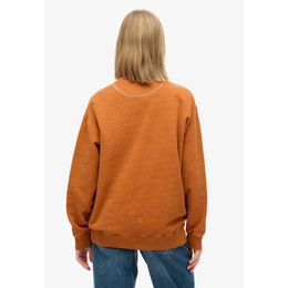 Superdry Damen Sweatshirt &raquo;ESSENTIAL LOGO OVERDYED SWEAT&laquo; orange L