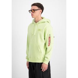 Alpha Industries Herren Hoodie &raquo;Backprint Hoodie &laquo; gr&uuml;n XXL