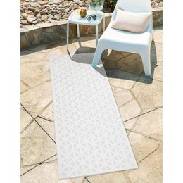 Carpet City Teppich &raquo;In-& Outdoorteppich Santorini 446, 3D-Effekt, Geo-Muster&laquo; rechteckig 5 mm H&ouml;he Wetterfest & UV-best&auml;ndig f&uuml;r Terrasse, Balkon, K&uuml;che, Flur 