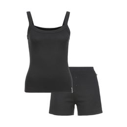 BOSS Damen BOSS Pyjama &raquo;UNITE_SHORT SET 1&laquo; Set, 2 tlg. besteht aus Shirt & Shorts schwarz XL