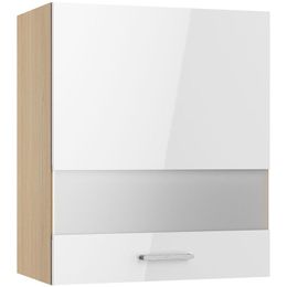 KOCHSTATION H&auml;ngeschrank &raquo;KS-Lucy&laquo; Breite 60 cm, mit 1 Segmentglast&uuml;r, 2 Einlegeb&ouml;den, Soft-Close