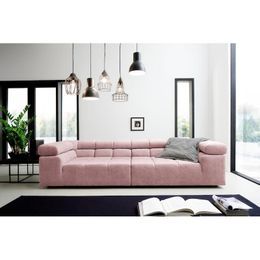 Home Affaire Big-Sofa &raquo;Ancona modern, elegant, bequem, viel Platz, B/T/H: 290/110/70 cm&laquo; auff&auml;llige Steppung, inkl. 2 Zierkissen und verstellbaren 