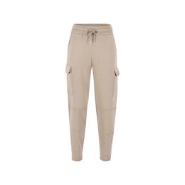 Alpha Industries Herren Jogginghose &raquo;X-Fit Label Jogger&laquo; beige M, Normalgr&ouml;&szlig;en