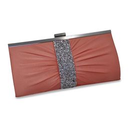 Steuer Damen Abendtasche &raquo;Satin-Optik mit Strassbesatz&laquo; orange