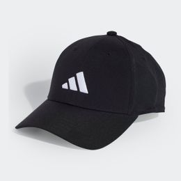 Baseball Cap adidas Performance "NEW LOGO EMBROIDERED", Damen, schwarz-wei&szlig; (schwarz, wei&szlig;), Obermaterial: 100% Polyester, Caps, vorzugeformter Schirm, aus Polyester