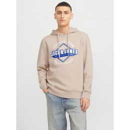Jack & Jones Jack & Jones Herren Kapuzensweatshirt &raquo;JJELOGO SWEAT HOOD 2 COL 24/25 NOOS&laquo;, mit Logo Print gelb S