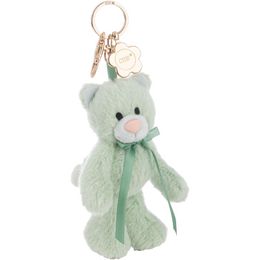 Nici Pl&uuml;schanh&auml;nger &raquo;Classic Bear, Katze Felli, mint, 13 cm&laquo; mit Charm Pl&uuml;schanh&auml;nger