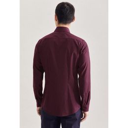 Seidensticker Herren Seidensticker Businesshemd &raquo;Schwarze Rose&laquo; X-Slim 1/1 Kentkragen Uni rot XS (36), normale &Auml;rmell&auml;ngen