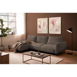 OTTO home Ecksofa &raquo;KELLIE, L-Form, 315 cm, verstellbare Armlehne, Metallf&uuml;&szlig;e,&laquo; wahlweise Recamiere links o. rechts, Chenille-Stoff, hoher Sitzkomfort