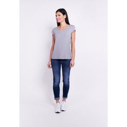 Seidel Moden Damen T-Shirt mit Kappen&auml;rmel, MADE IN GERMANY grau 50