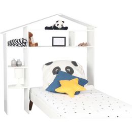 M&ouml;bilia Regal &raquo;Lizzi&laquo; Kopfteil f&uuml;r Kinderbett, f&uuml;r Bettbreite 100 cm wei&szlig; Holzwerkstoff, Massivholz