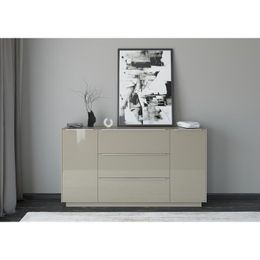 set one by Musterring Sideboard &raquo;Reno&laquo; 1 Stk. tlg. Mit Sockel in diversen Farben, 102 cm H&ouml;he & Farbauswahl Glas, Holzwerkstoff