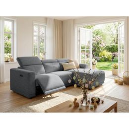 OTTO home Ecksofa &raquo;LEOO&laquo; mit USB A/C-Anschluss. Federkern, verstellbaren Kopfst&uuml;tzen, Webstoff Webstoff 100% Polyester