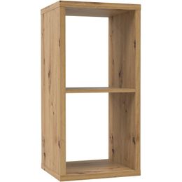 FORTE Standregal Regal mit 2 F&auml;chern, B/H/T 38,2x72,9x32,9 cm, langlebige Beschichtung braun Holzwerkstoff