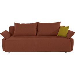 Collection AB Schlafsofa &raquo;, 3-Sitzer, Funtastic&laquo; inkl. Bettfunktion, Bettkasten, Federkern, Frei im Raum stellbar Zierkissen: 100% Polyester;Struktur 