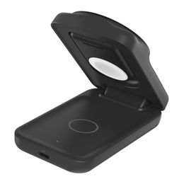 Belkin Wireless Charger &raquo;UltraCharge faltbare magnetische 3-in-1 Ladestation mit Qi2 (25 W)&laquo; Kunststoff Faltbares, leichtes Modell, das sich leicht 
