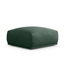 Hocker Trendmanufaktur "Braga, mit hochwertigem Kaltschaum, quadratisch, in Cord erh&auml;ltlich", gr&uuml;n (winter moss), B:85cm H:42cm T:85cm, 88% Polyester, 12% Polyacryl, Hocker, Hocker, moderner Polsterhocker, 85/42/85 cm (B/H/T)