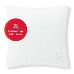 OTTO home Microfaserkissen &raquo;Baca, Kopfkissen 40x80 cm und 80x80 cm&laquo; F&uuml;llung: 6D-Hohlfaser Bezug: Polyester 1 Stk. tlg. Kissen, mit edlem 