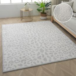 OTTO home Teppich &raquo;Leo, mit trendigem Leopardenmuster, waschbar&laquo; rechteckig 12 mm H&ouml;he kuschelig & weich, modern, Animal Print, Wohnzimmer, 