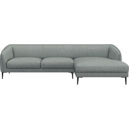 FLEXLUX Ecksofa &raquo;Belle Designsofa, L-Form, B/T 288/149 cm&laquo; Skandinavisches Design, In hochwertiger Verarbeitung blau 62% Polyester/17%Cotton/14%