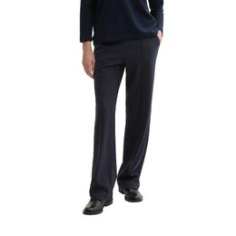 Tom Tailor Damen Tom Tailor Jerseyhose &raquo;LEA Straight&laquo; mit elastischem Bund blau 42, L&auml;nge 32