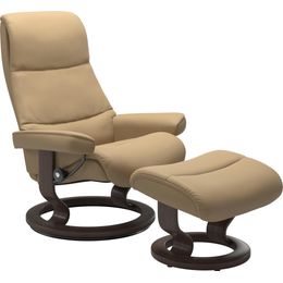Relaxsessel stressless "View", beige (sand paloma), B:82cm H:108cm T:81cm, Leder BATICK: BATICK ist ein leicht korrigiertes, durchgef&auml;rbtes und genarbtes M&ouml;belleder, bei dem die meisten Unebenheiten und Spuren in der Regel entfernt wurden.;Leder PALOMA: PALOMA ist ein durchgef&auml;rbtes Semianilin-M&ouml;belleder mit nat&uuml;rlicher Narbung.;ROHLEDER Stoff Q2 FARON: Ein fester zuverl&auml;ssiger Boucl&eacute; mit einem st