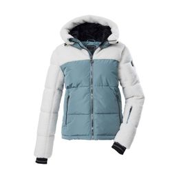 Killtec Damen Skijacke &raquo;KSW 111 WMN SKI QLTD JCKT&laquo; Winddichte Skijacke mit Daunenoptik, Glitzerstreifen und abnehmbaren Schneefang 44