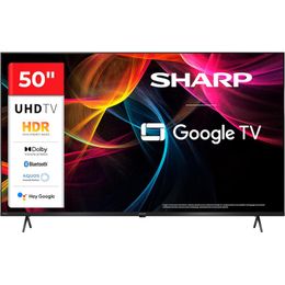 Sharp LED-Fernseher &raquo;4T-C50HLx&laquo; 126 cm/50 &prime;&prime; Smart-TV schwarz Google Assistant; Google Cast