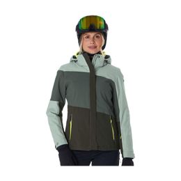 Killtec Damen Skijacke &raquo;KSW 67 WMN SKI JCKT&laquo; Damen Skijacke: wasserdicht, atmungsaktiv, abnehmbare Kapuze grau 46