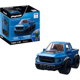 Konstruktions-Spielset &raquo;Playmobil X Ford F-150 Raptor (71858), Cars&laquo; Made in Europe blau Konstruktions-Spielset