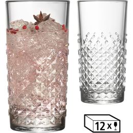 Libbey Gl&auml;ser-Set &raquo;Beverage Glas -OCULAR-, 473 ml, &Oslash; 8 cm, H: 15,5 cm, 12er Set&laquo; hochwertig verarbeitet, im modernen Design transparent Glas