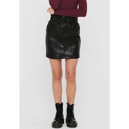 Only Damen Only Lederimitatrock &raquo;ONLMAIYA-MIRI FAUX LEATHER SKRT&laquo; schwarz XS (34)