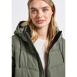 Street One Damen Street One Steppjacke mit Kapuze lange Winterjacke, mit Kapuze 42